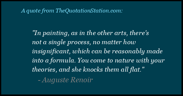 Renoir Artist Quotes