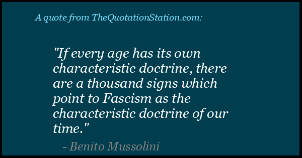 Mussolini Quotes